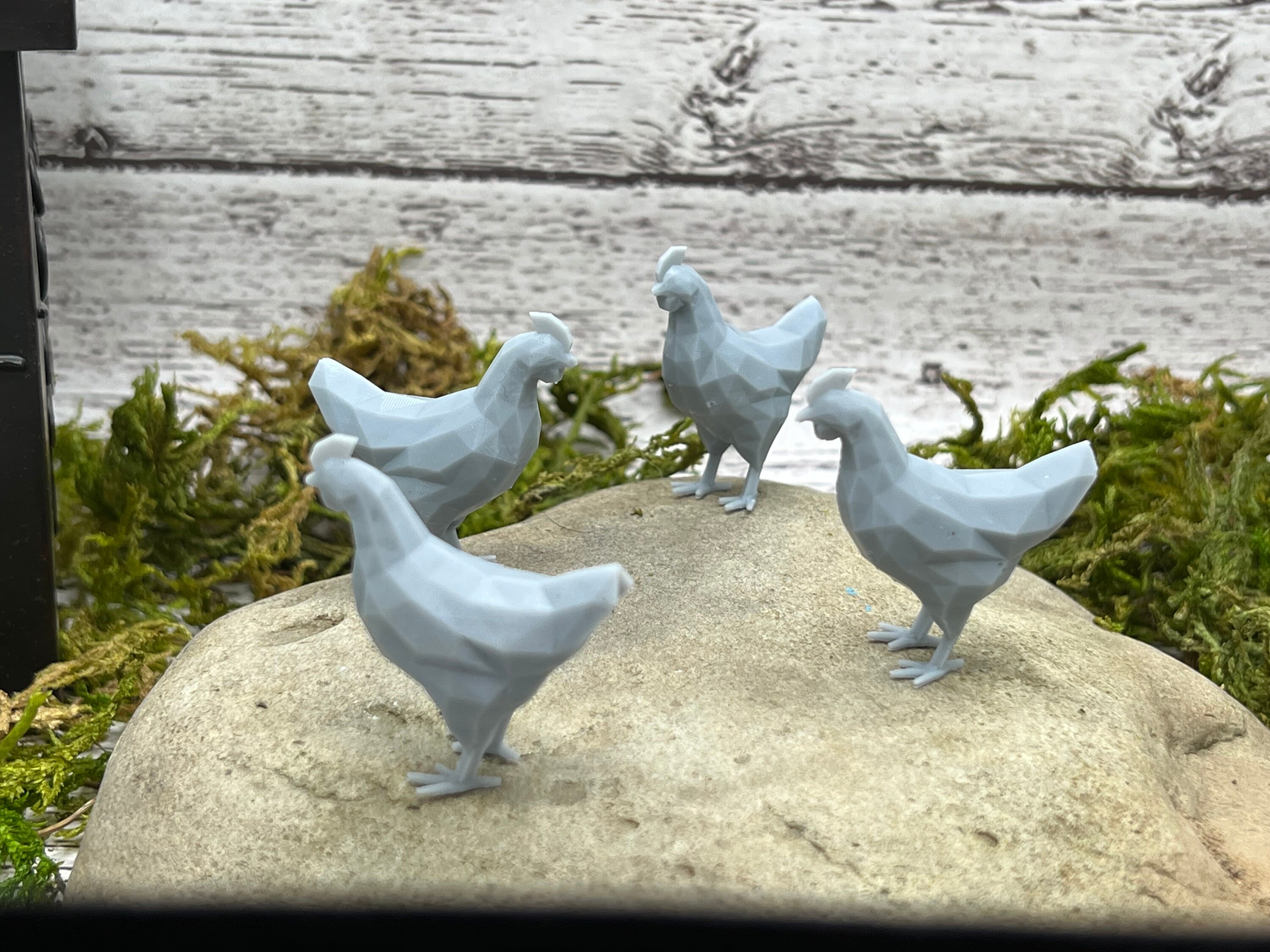 Resin Chickens 3D Printed - Etsy