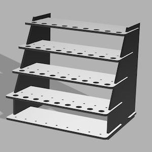 Pen Display -- Pen Stand -- 4 Rows / Levels -- 9 Pens per Row -- STL ...