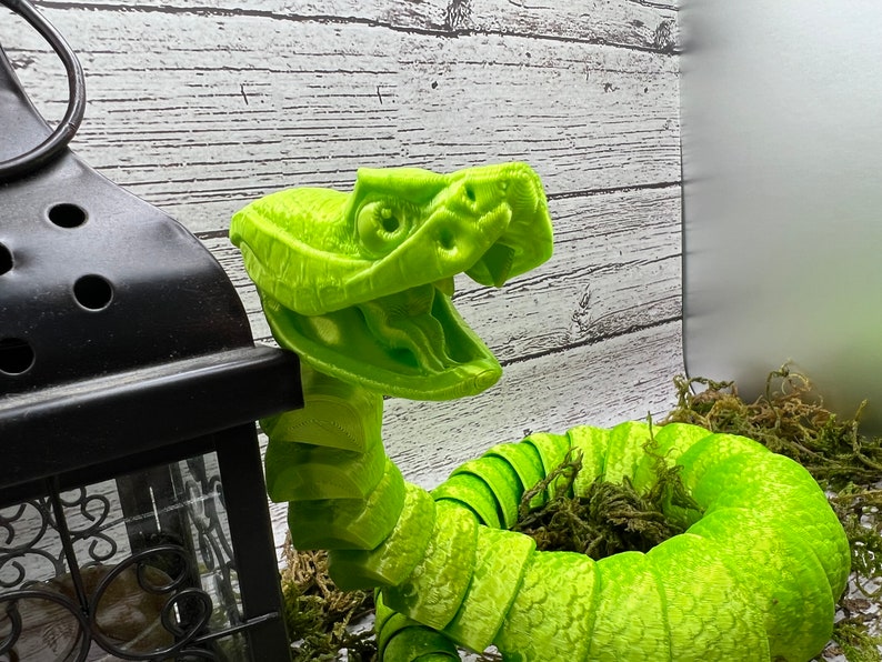 3d Printed Articulated Snakes Rattlesnake Matmiremakes - Etsy