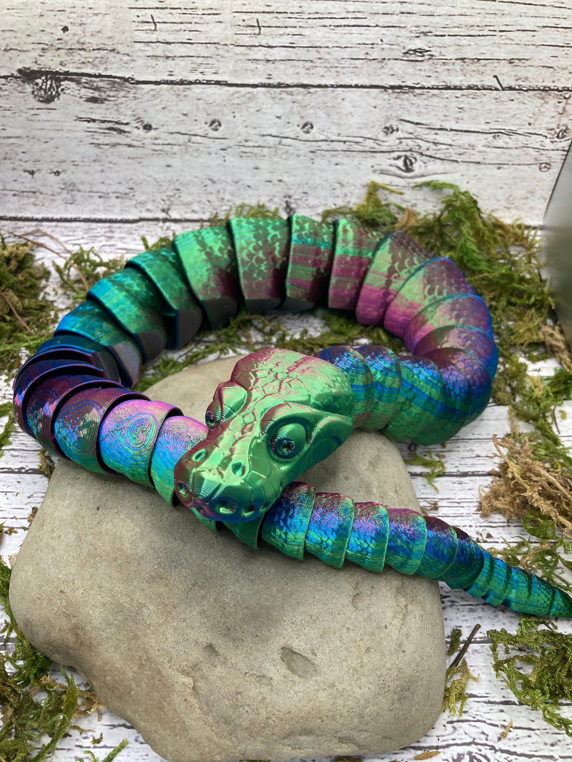 3d Printed Articulated Snakes Ball Python Matmiremakes - Etsy