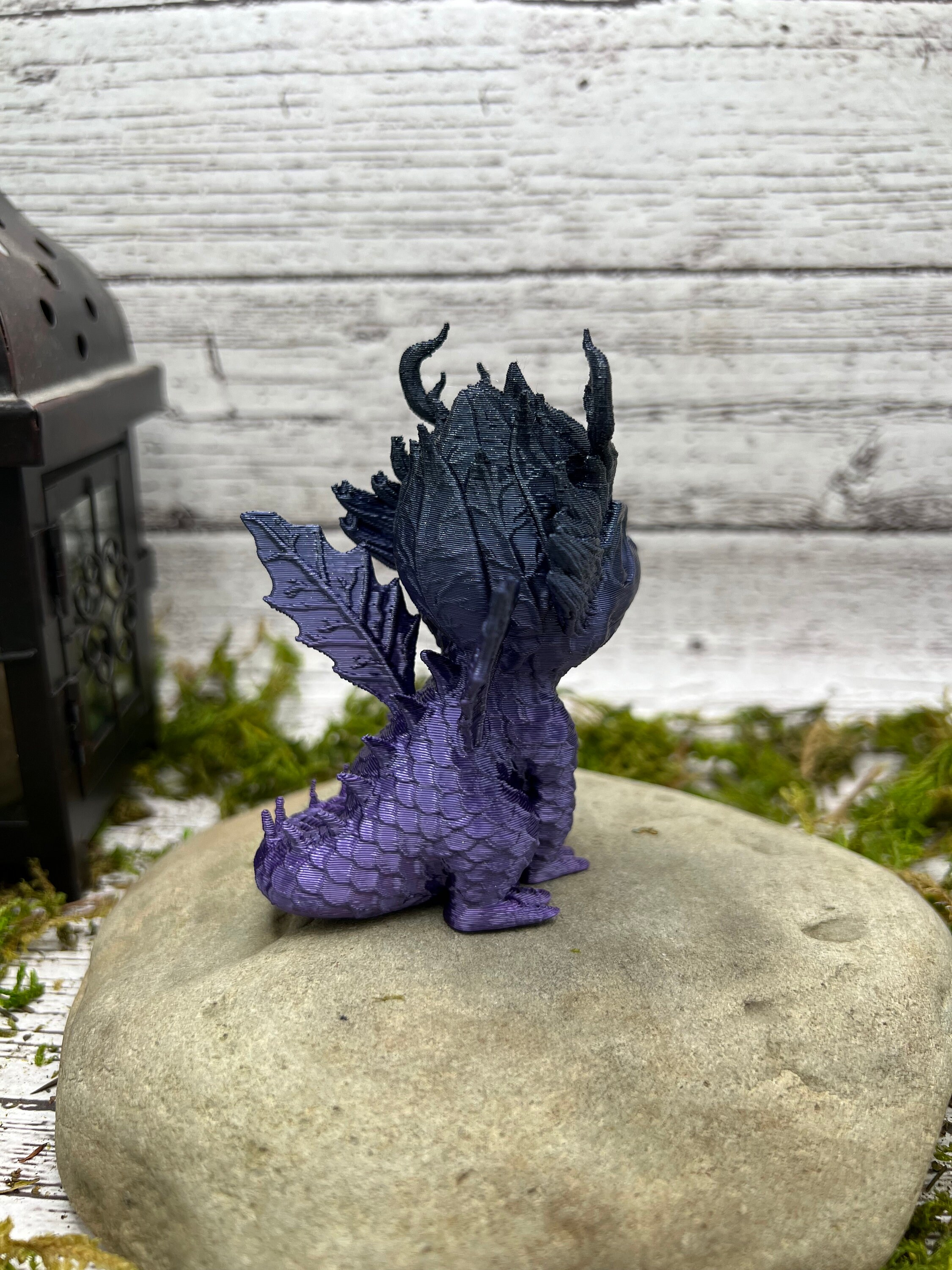 Baby Elemental Dragons - 3D Printed - Leaf, Stone, Fire - Add on Eggs ...