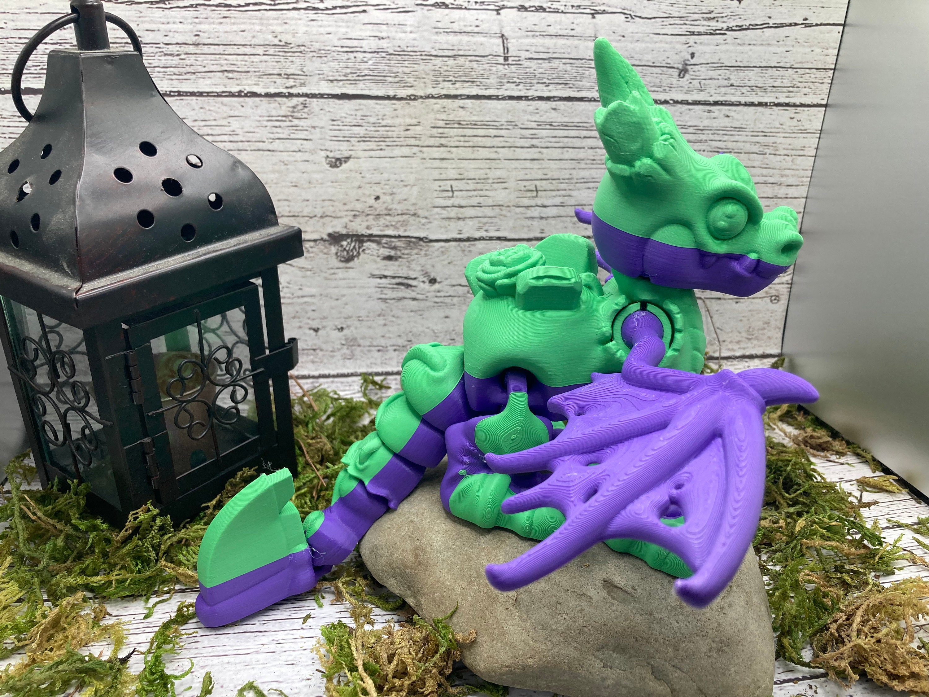 3D Printed Articulated Dragon Reaper Dragon - Etsy