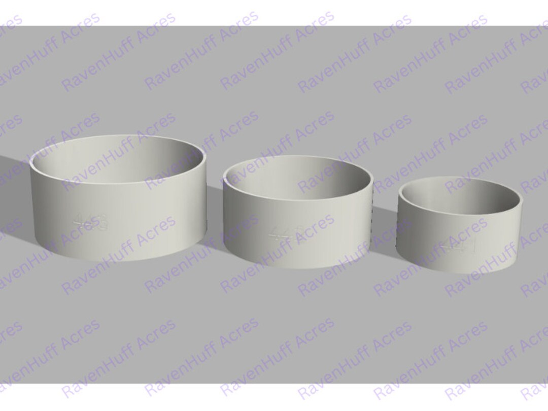 Vintage Bowl Display Risers Pyrex 441, 442, 443 Digital Files Only STL ...