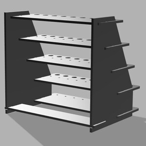 Pen Display -- Pen Stand -- 4 Rows / Levels -- 9 Pens per Row -- SVG ...
