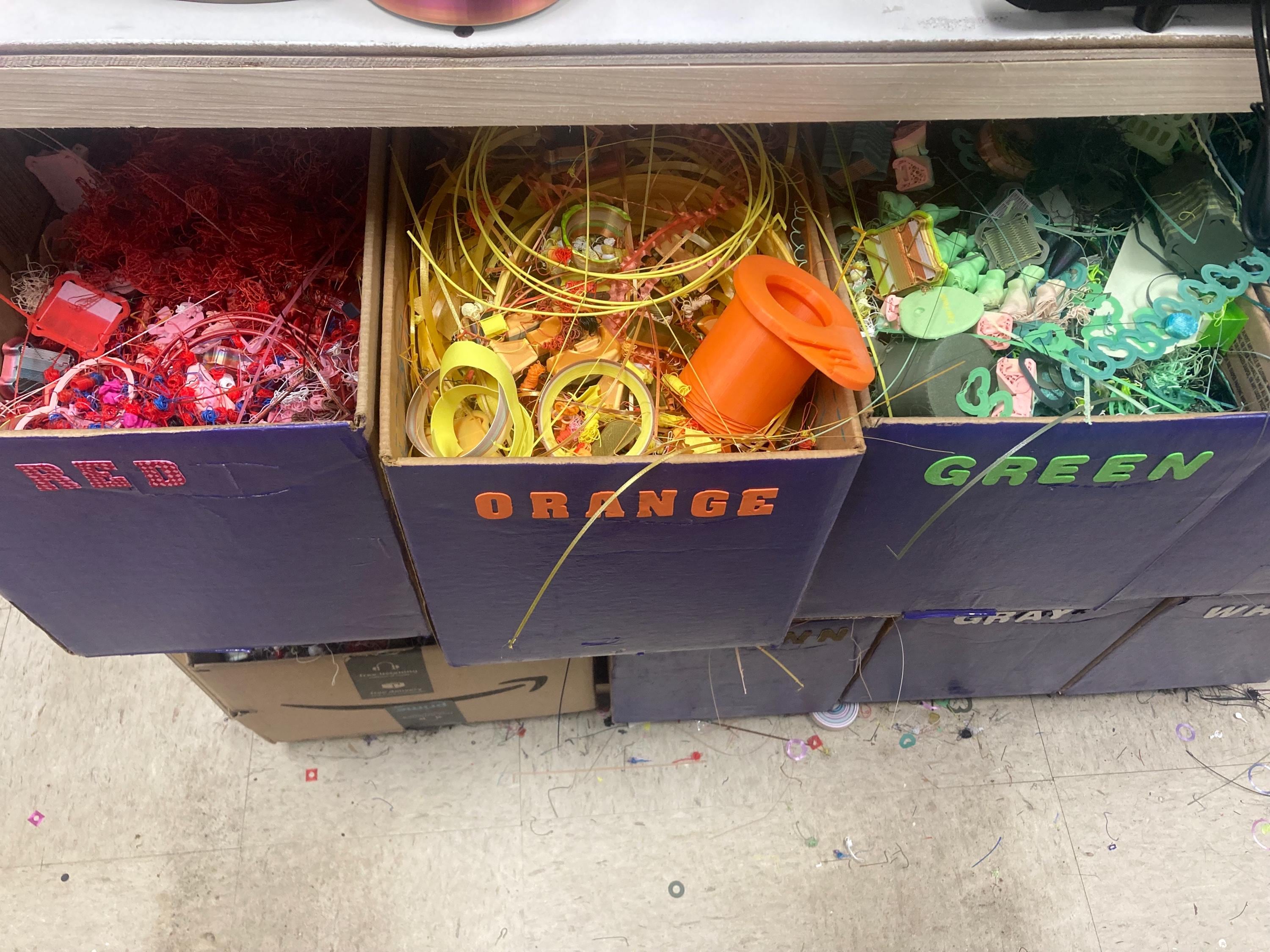 Printer Poop/ Filament Scraps - 3D Printer Waste (PLA) -crafting ...