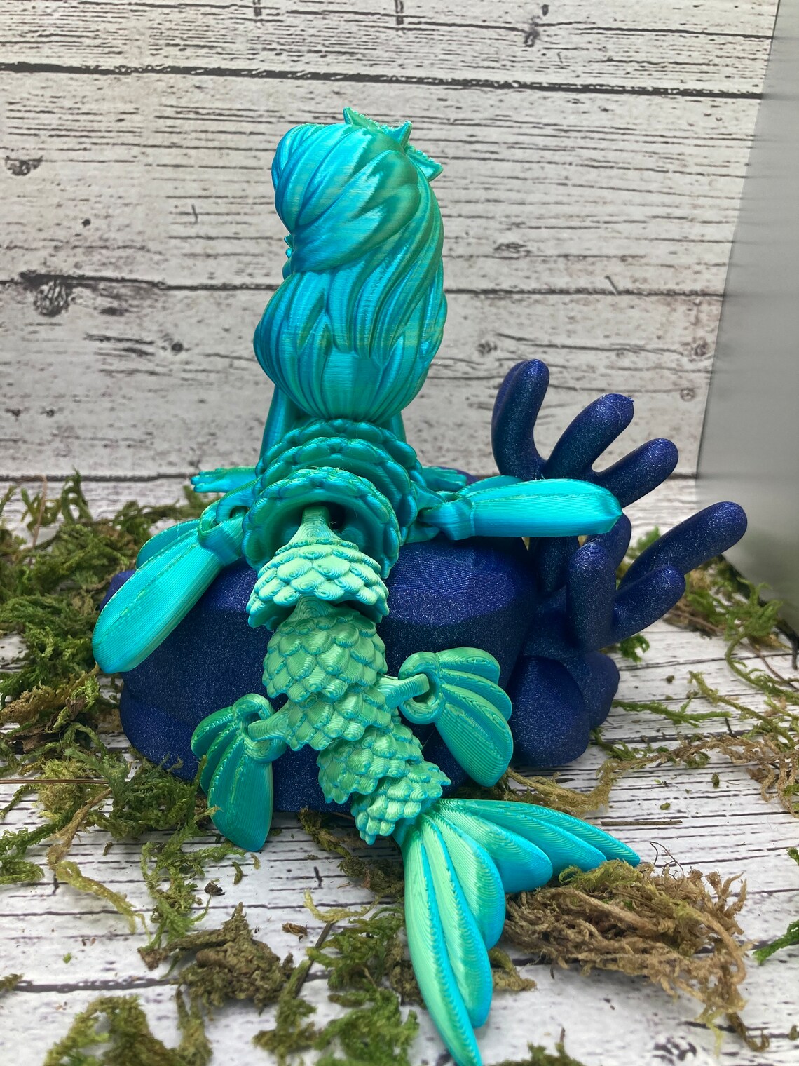 3D Printed, Articulated Mermaid! Separate Corral Accessory! - Etsy