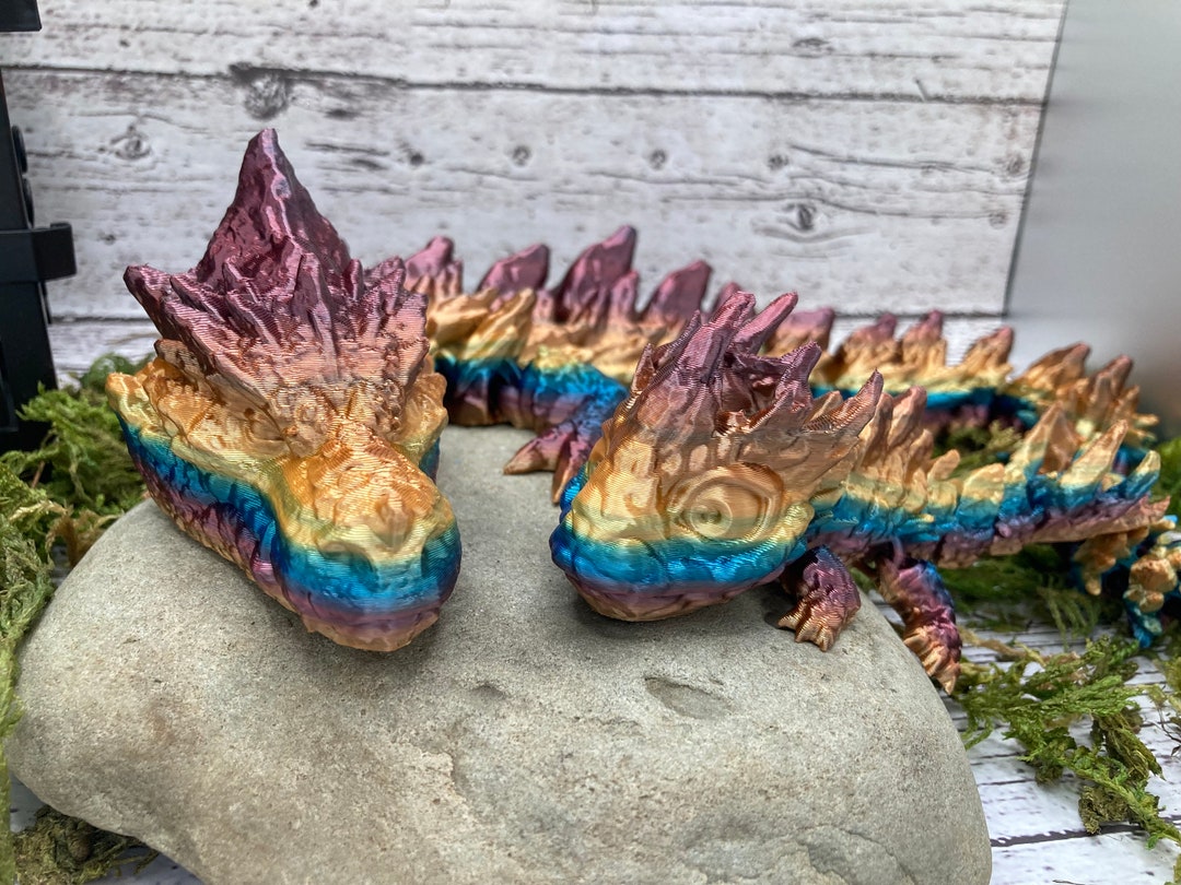 Articulated Stone Dragon Elder or Baby - Etsy