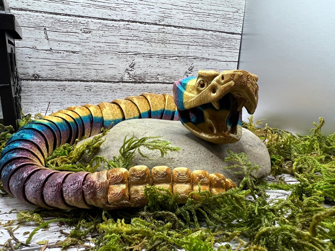 3d Printed Articulated Snakes - Rattlesnake - Matmiremakes - Etsy