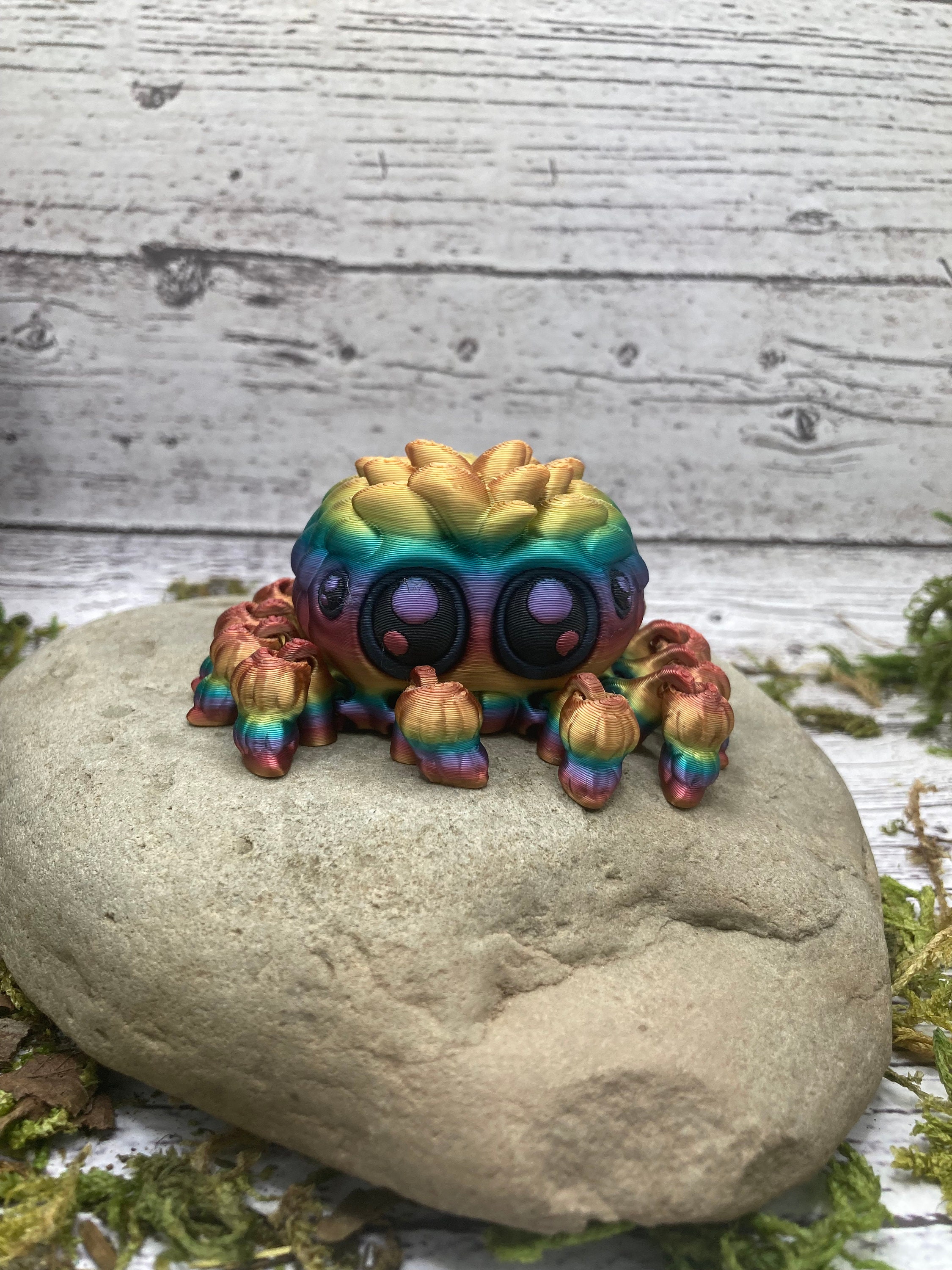 Jumping Spider /web 3D Printed, Articulated Multi Filament Listing - Etsy