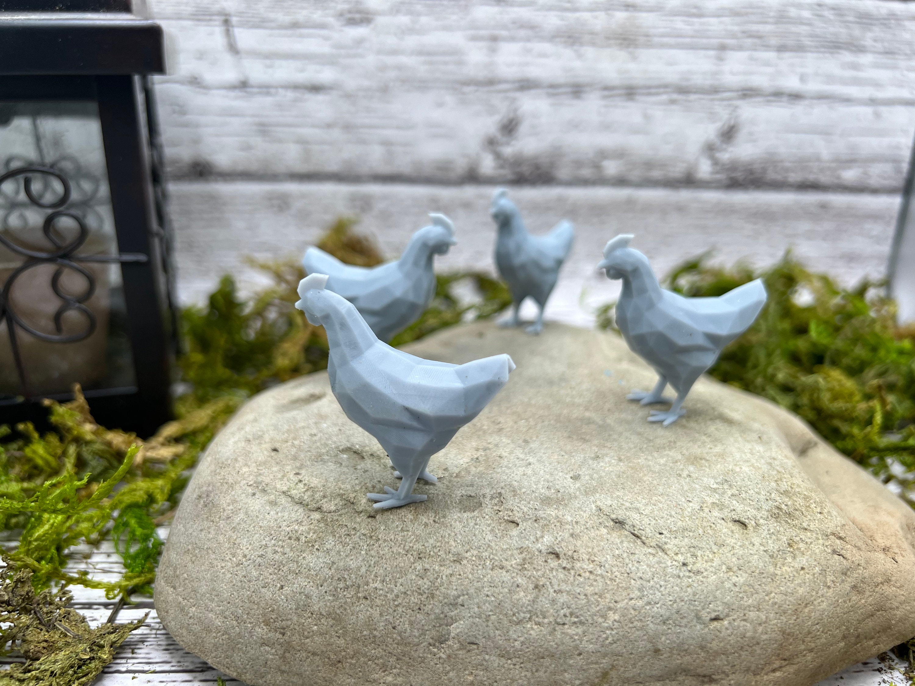 Resin Chickens 3D Printed - Etsy