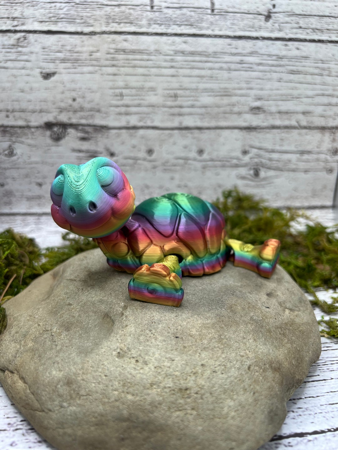 3D Printed, Articulated Tortoise! - Adorable Face - Etsy