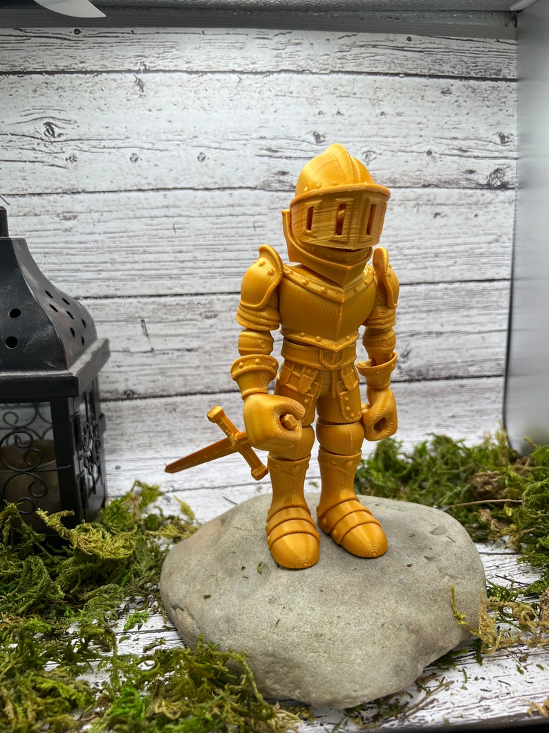 3D Printed Articulated Knight With Sword Flexi Factory - Etsy 3D Printed Articulated Knight With Sword Flexi Factory - Etsy