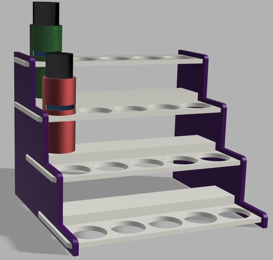 2oz Acrylic Paint Display Acrylic Paint Stand STL Download .ZIP File - Etsy