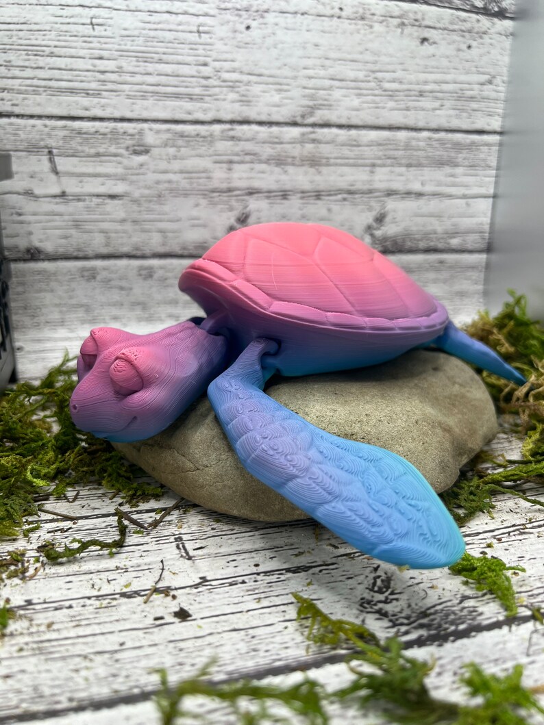 3D Printed Sea Turtle Articulated - Etsy