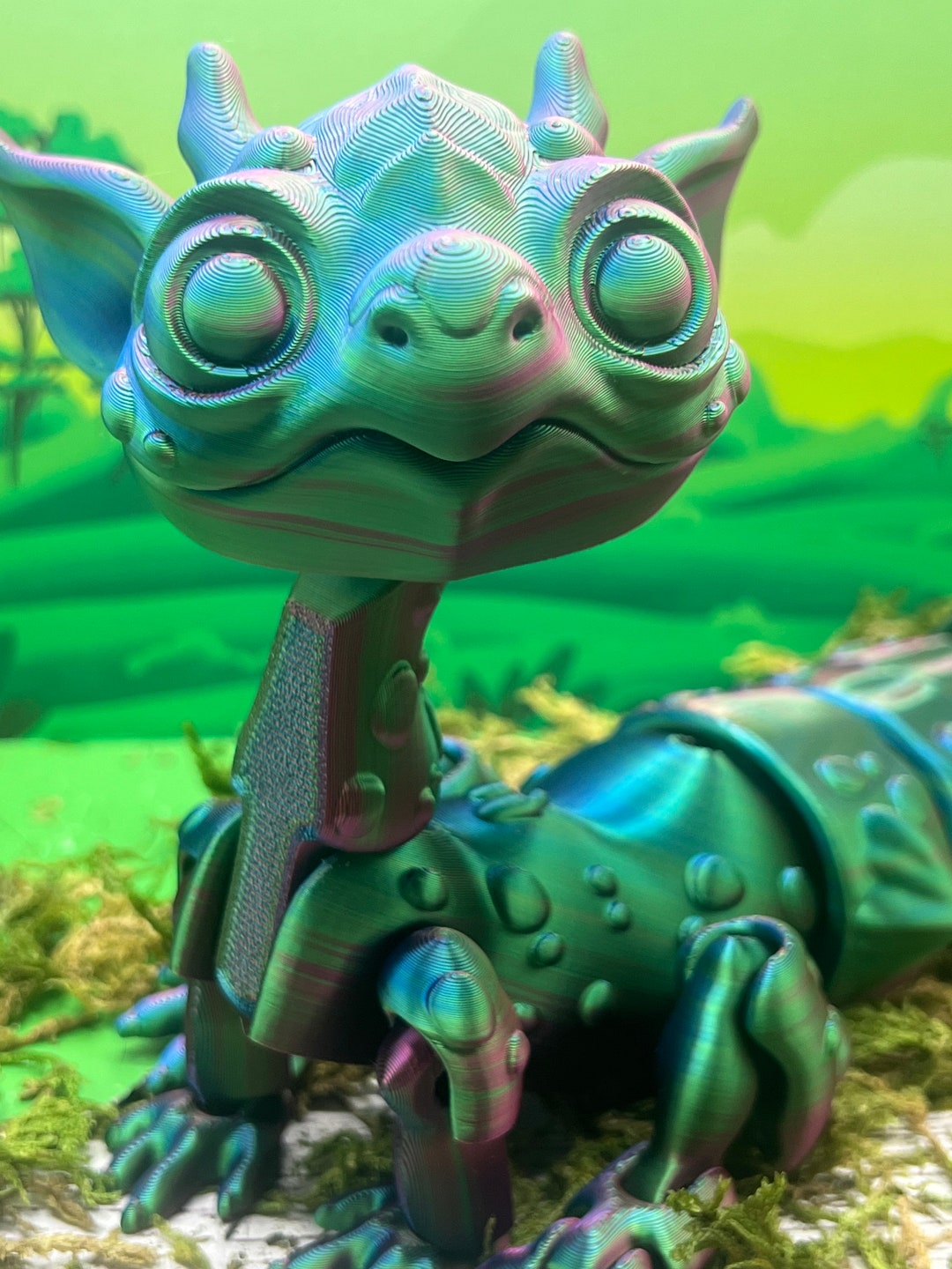 Elsid the Baby Dragon - 3D Printed, Articulated, Posable! - Etsy