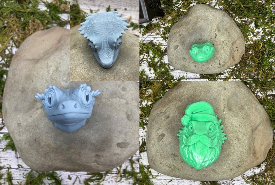3D Printed Animal Magnet/ Ornament/ Keychain Cute Eyes - Etsy