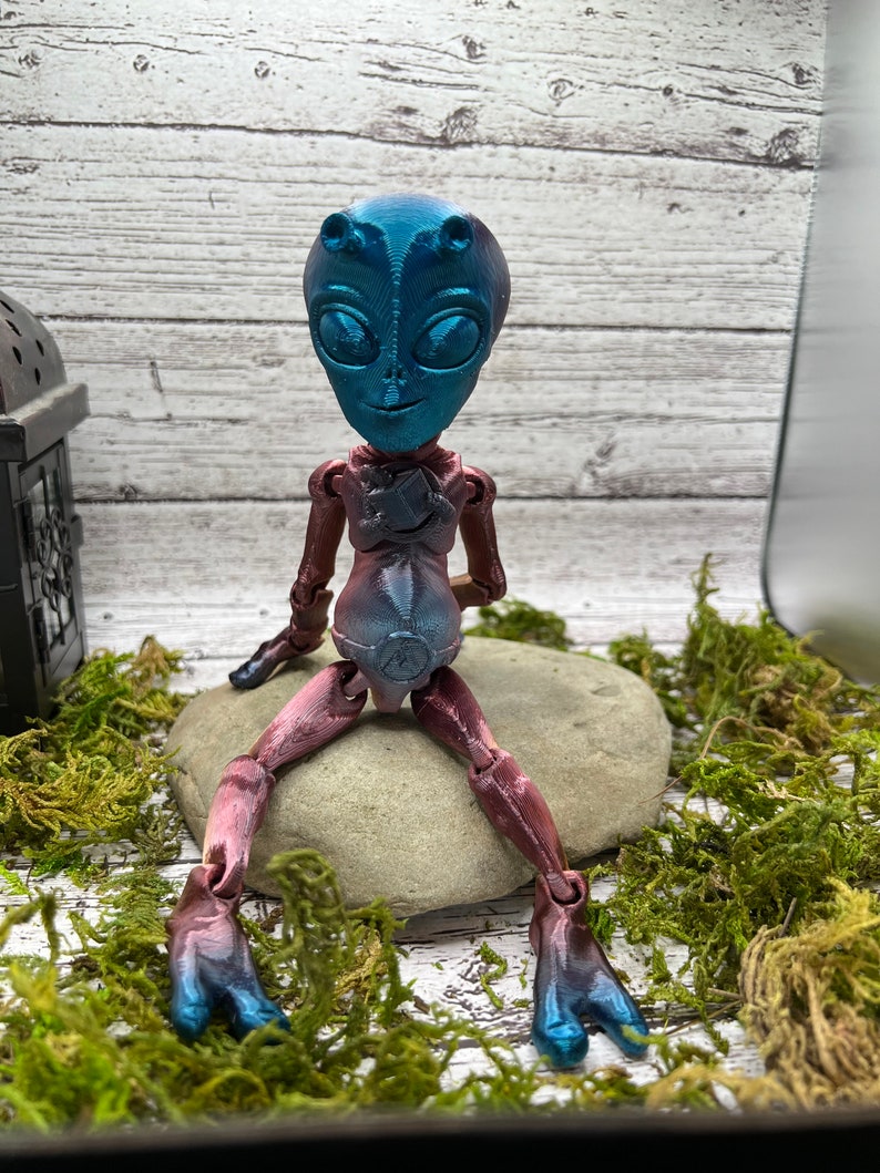 Articulated 3D Printed Alien Flex Factory - Etsy