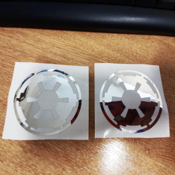 Imperial COG stickers 2 in pack colour Metallic Silver self | Etsy