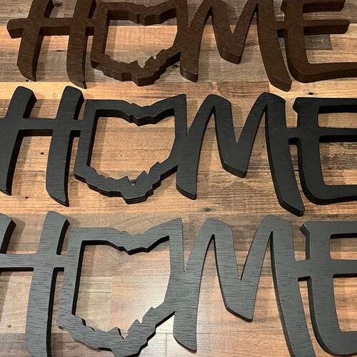 Ohio Home Sign Ohio State Sign Home Wall Decor Ohio Wall - Etsy