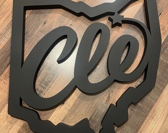 Cleveland Sign Desk Topper Script Cleveland Sign Multiple Sizes ...