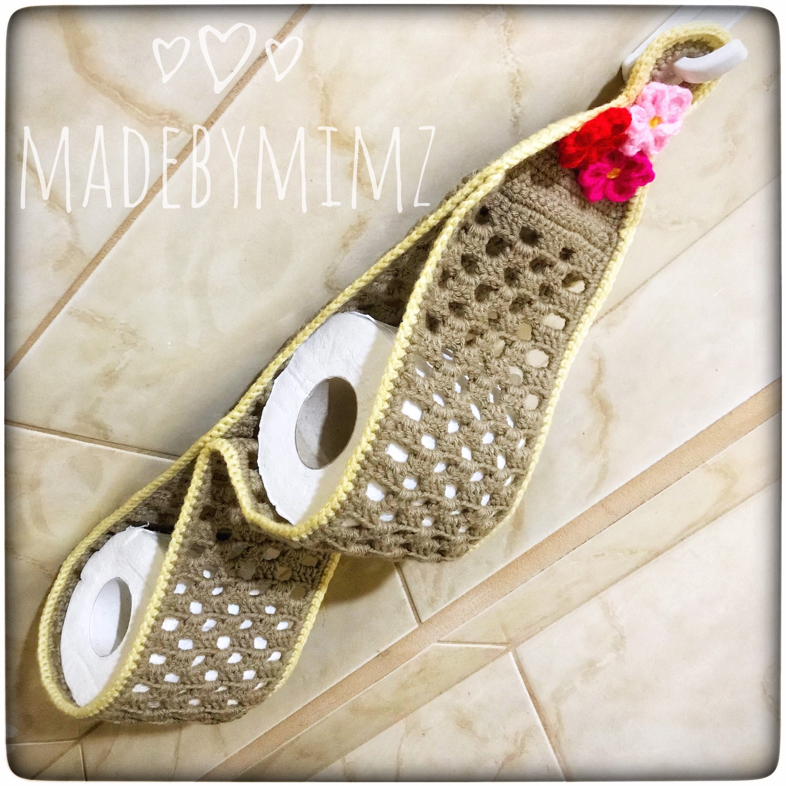 Hanging Toilet Paper Holder - PDF Crochet Pattern - Etsy