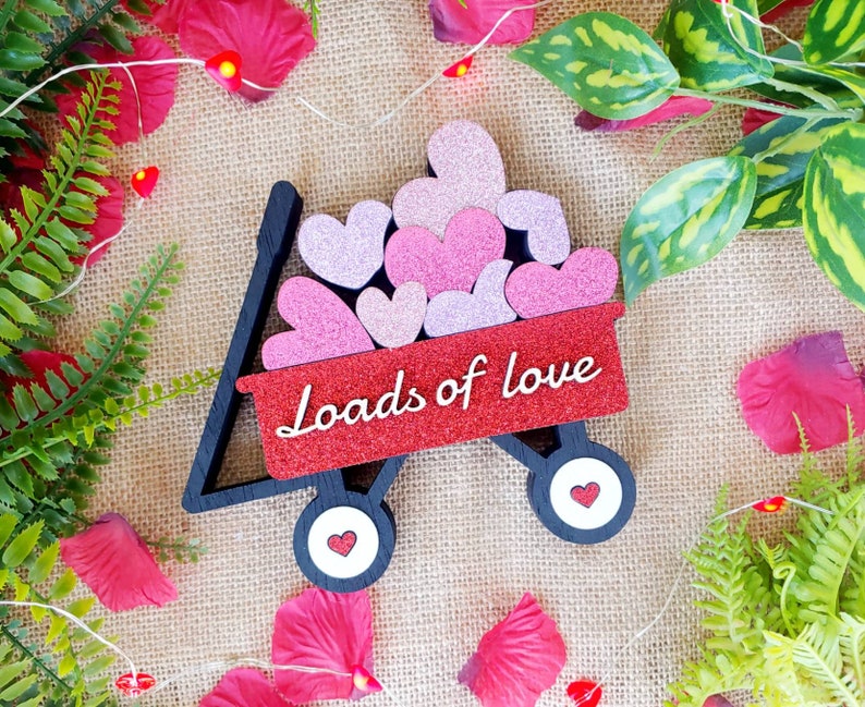Loads of Love Valentines Day Tiered Tray Decor Valentines - Etsy