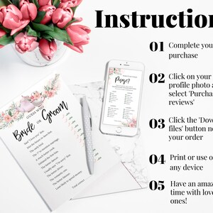 35 Fun Tea Party Printable Bridal Shower Games & Wedding Shower Game ...