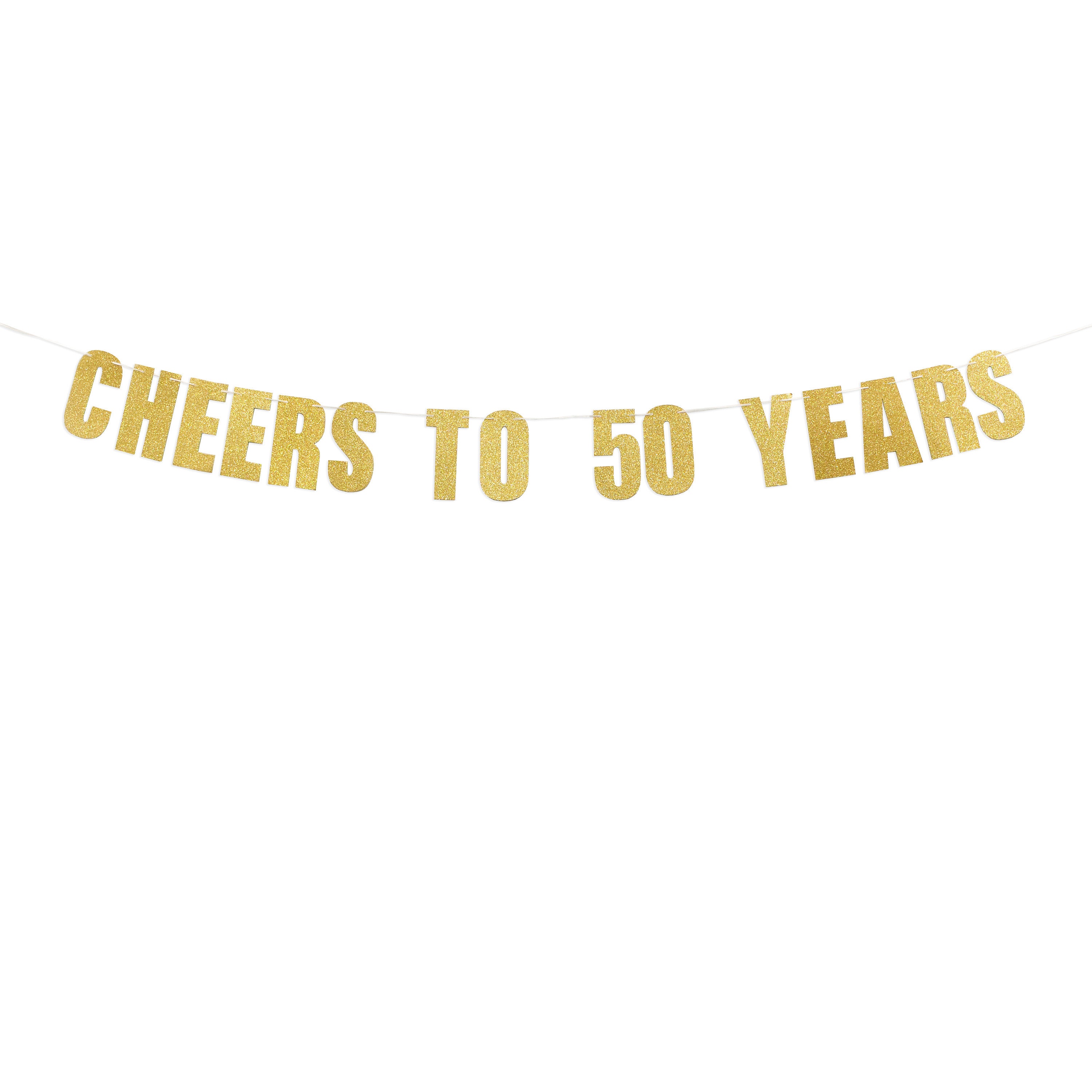 Cheers to 50 Years 50th Birthday Banner 50th Birthday Sign & - Etsy