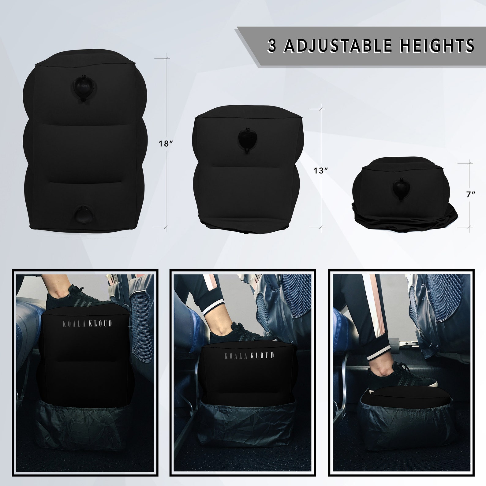 Koala Kloud Toddler Travel Footrest 3 Heights Foot Leg Rest - Etsy