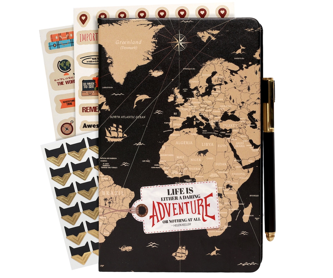 3-in-1 Couples Adventure Book , Travel Journal & Bucket List Scrapbook ...