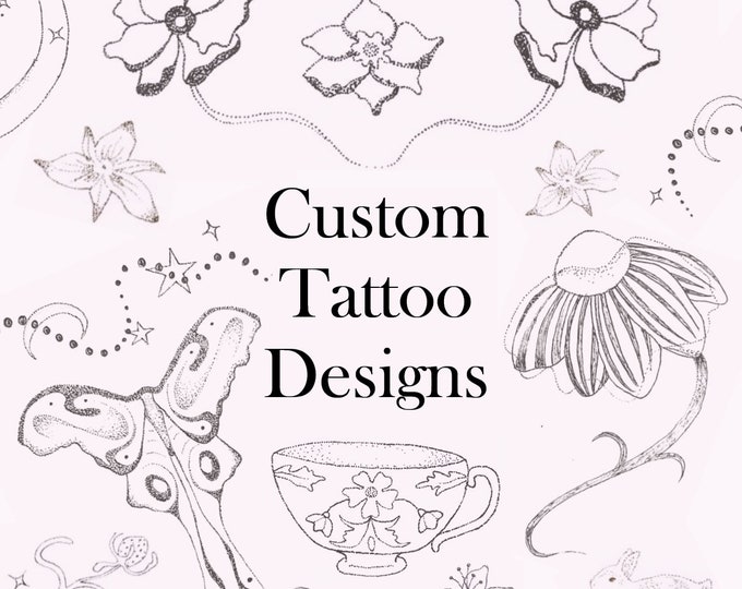 Hand Drawn Unique Tattoo | Customized Tattoo Design | Commission Tattoo ...