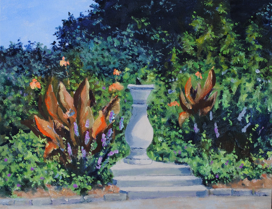 Sundial an Original Oil Painting - Etsy