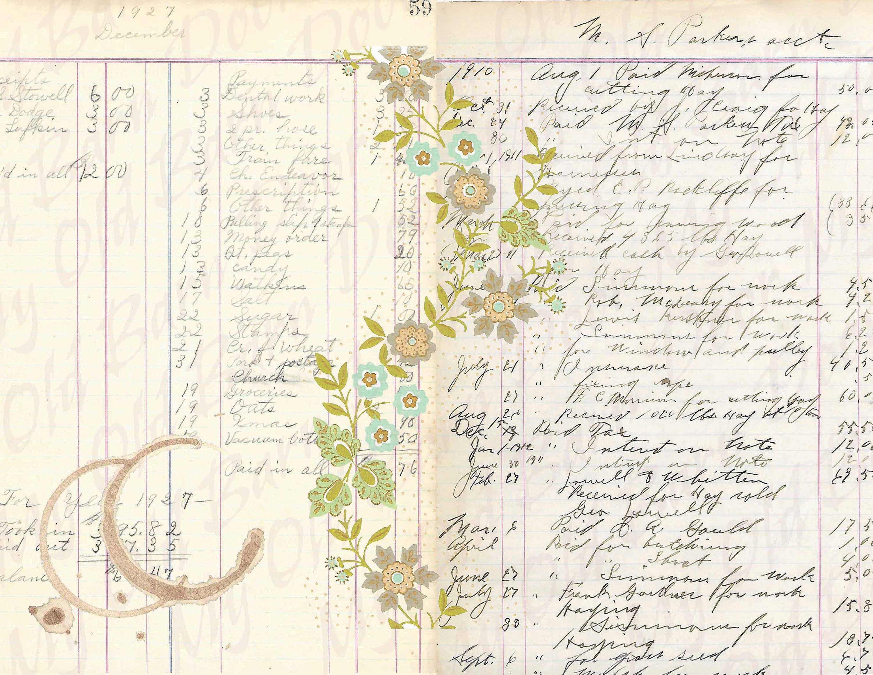 Wallpaper Ledgers Kit 2 Ledger Digital Download Vintage - Etsy