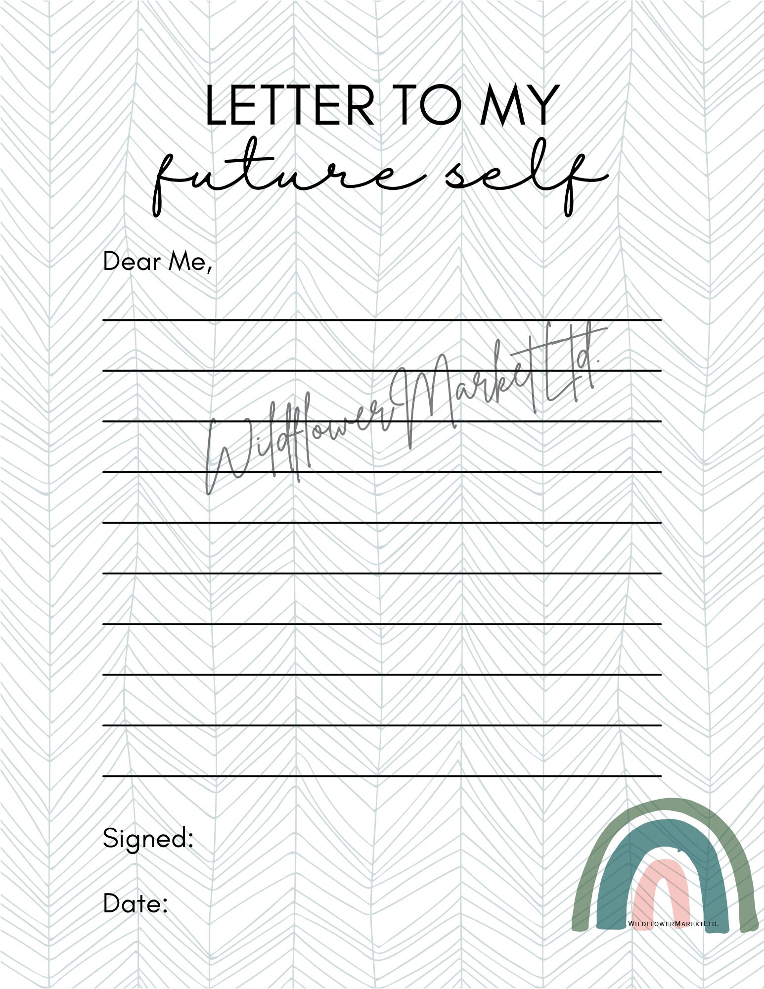 Letter to My Future Self Student Child Activity Digital Download - Etsy