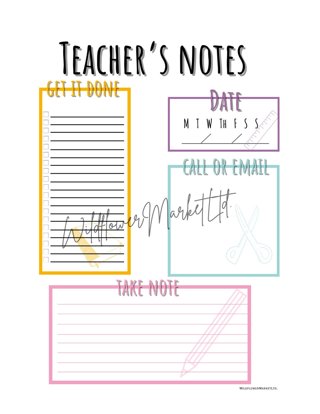Teacher to Do Checklist Teacher Organization Classroom Note Digital ...
