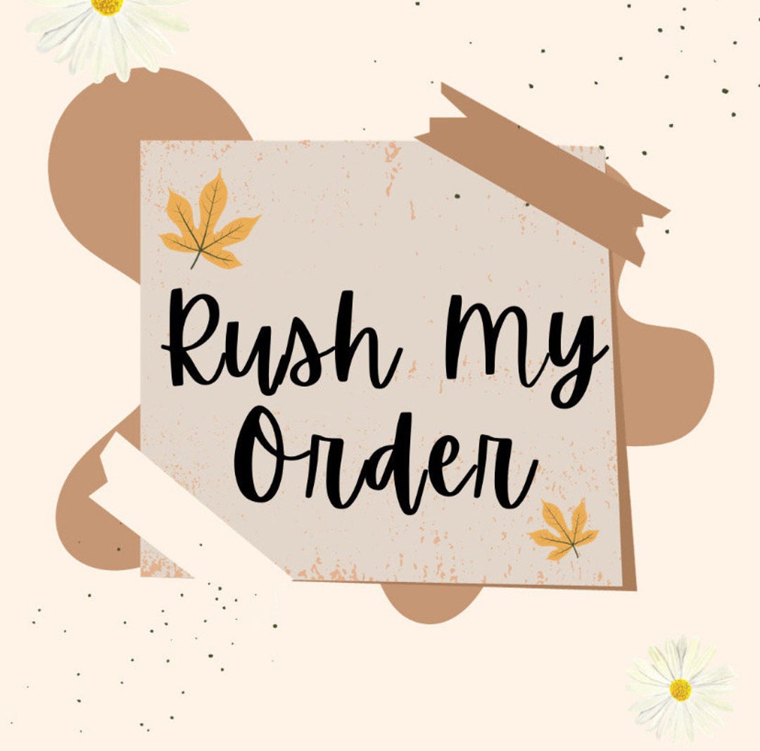 Rush Processing Time - Etsy