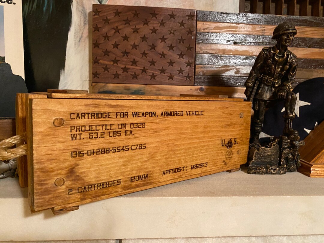 Personalized Ammo Crate Coin Display Box: 120mm or 25mm - Etsy