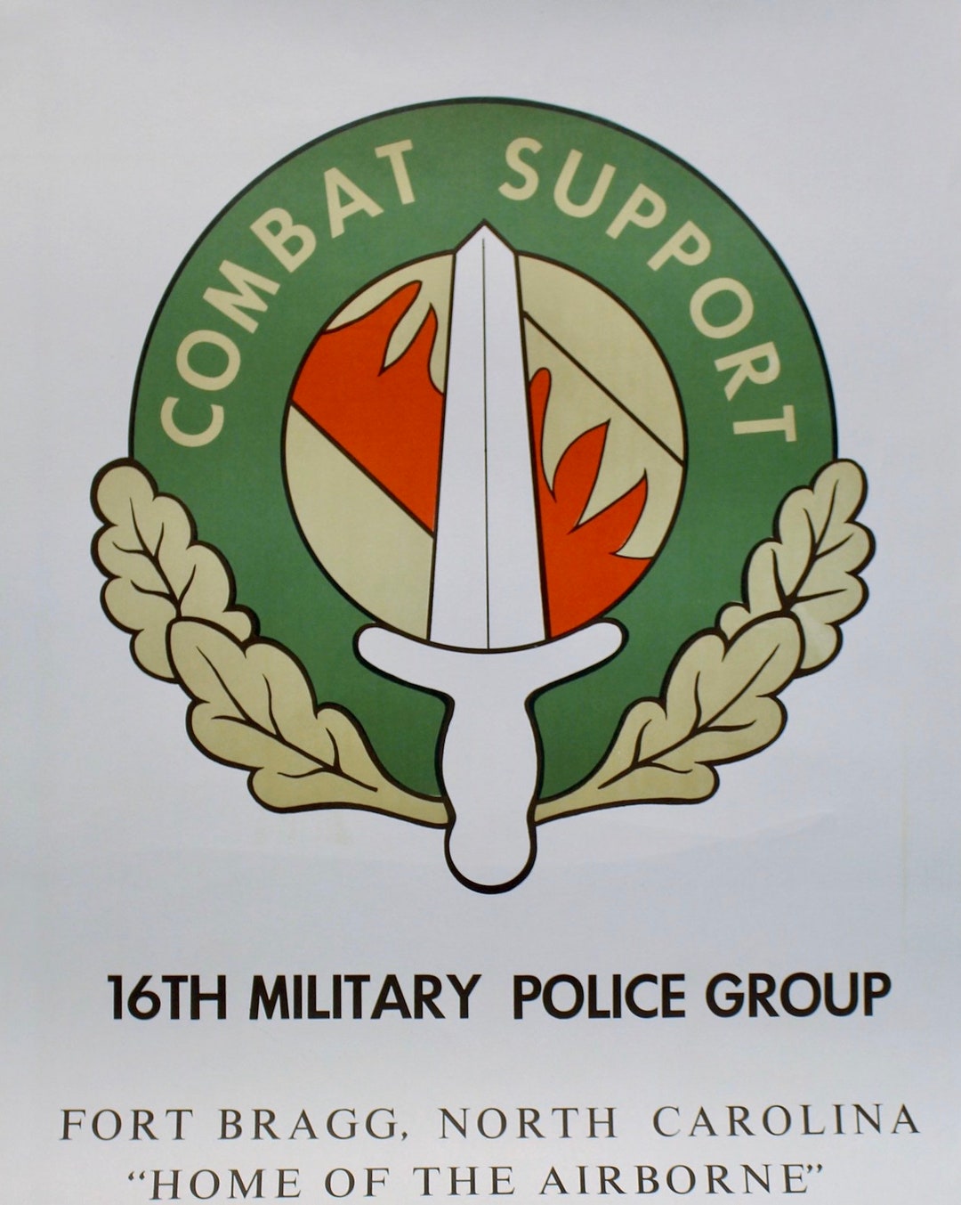 Vintage 16th Military Police Poster - Etsy UK