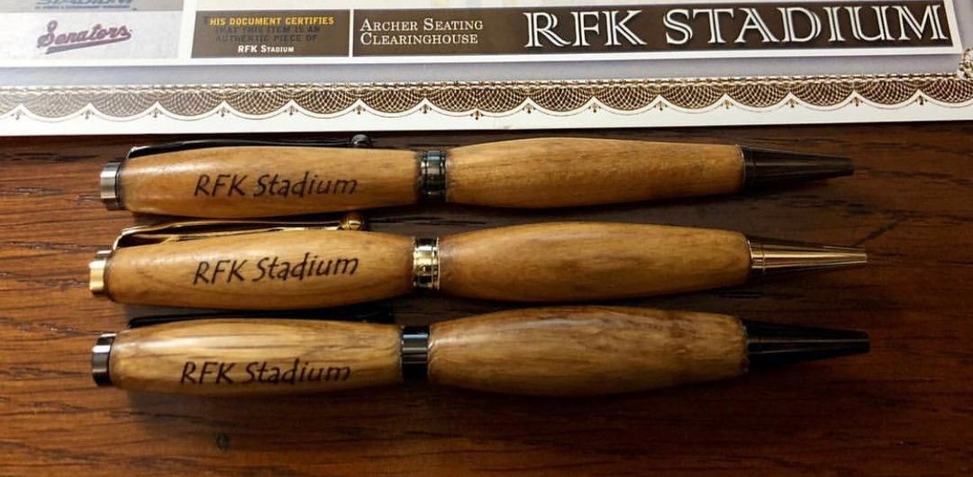 Reclaimed RFK Stadium Wood Pen: Sports History Collectible With COA - Etsy