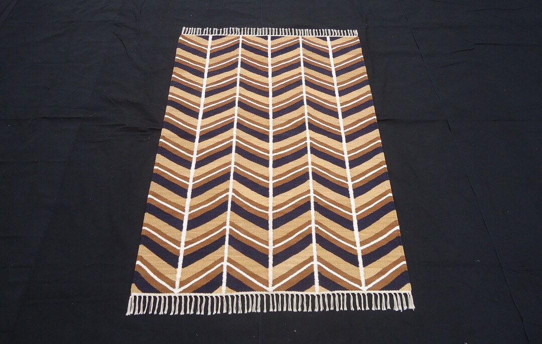 African Mudcloth Area Rug Mudcloth Cotton Rug Handwoven Cotton Rug ...