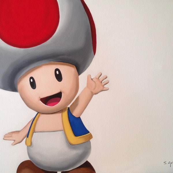 Toad Painting - Etsy