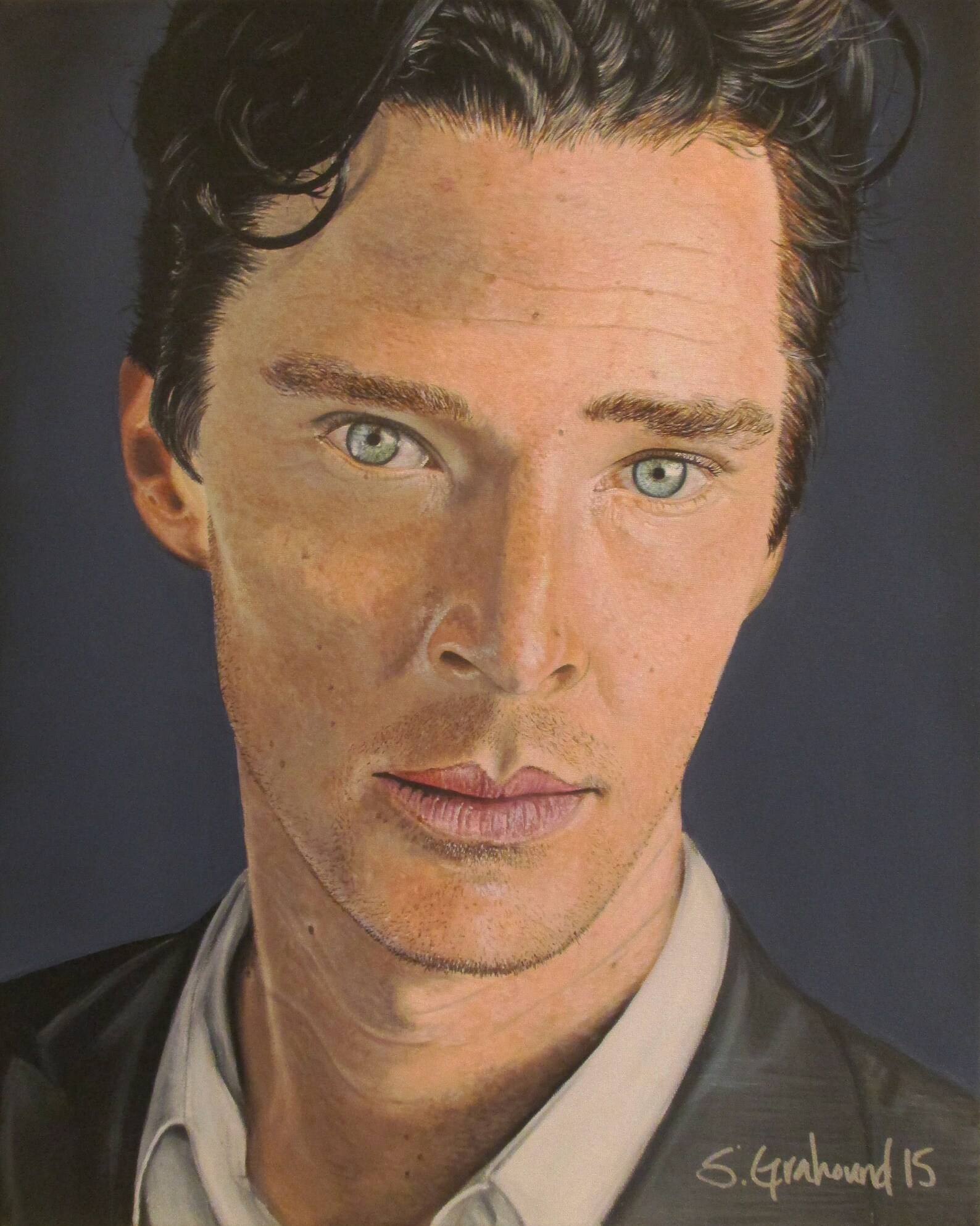 Print of Benedict Cumberbatch From an Acrylic Painting on - Etsy