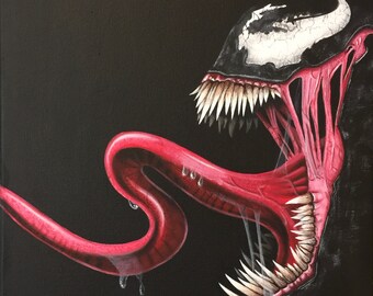 Venom Canvas Painting - Etsy