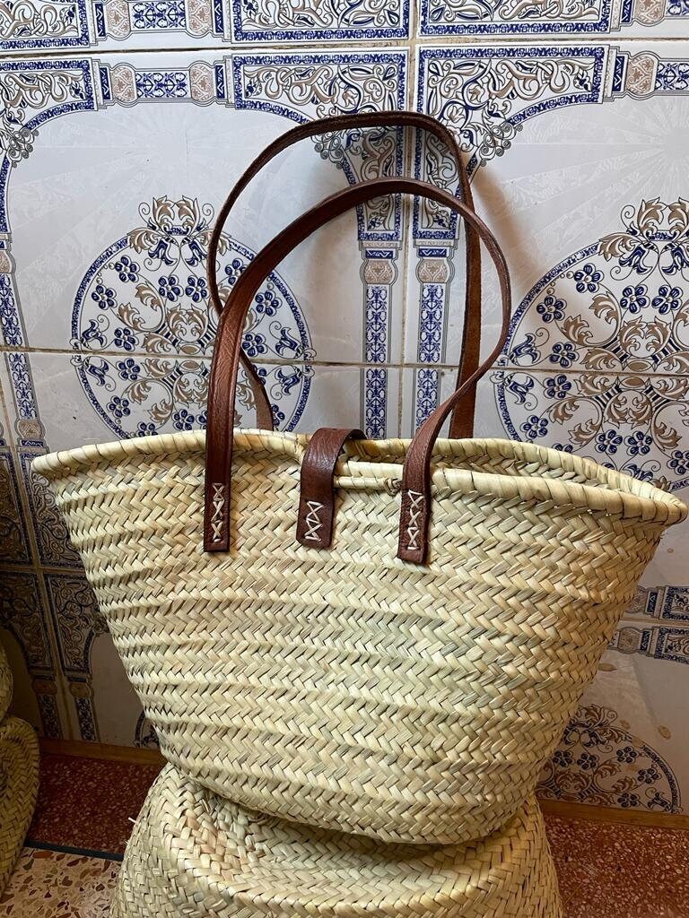 French Market Basket || Straw Basket || Woven Basket || Handmade ...