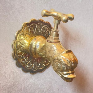 Handmade Moroccan Brass Fish-shaped Faucet - Etsy