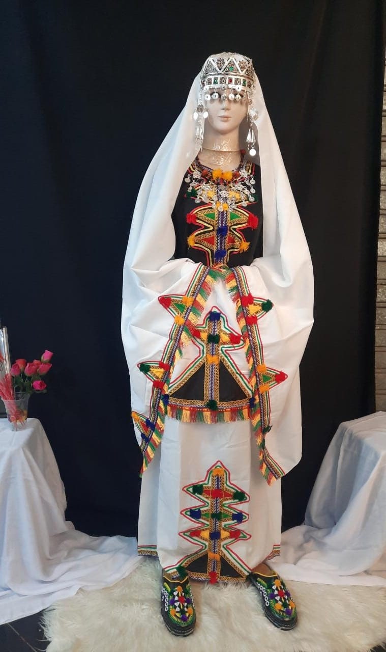Amazigh Dress Set Complete, Linen Dress, New Linen Dress, Berber ...