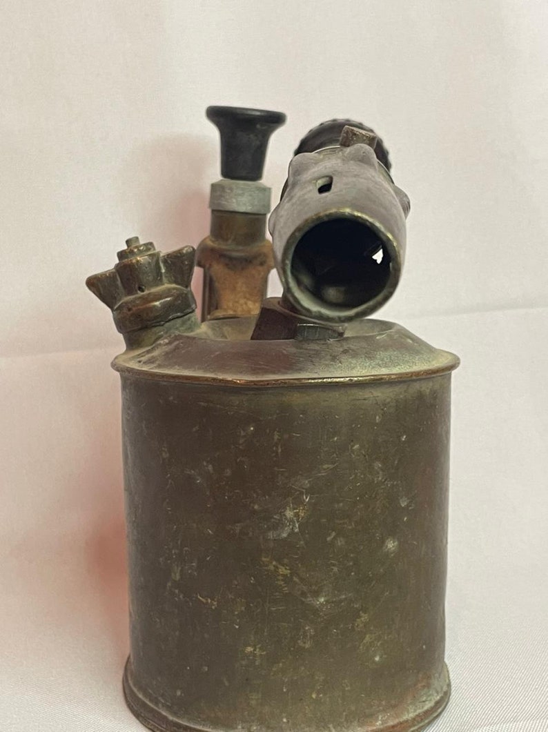 Very Old Antique Brass Hand Gas Welding Torch Blow Torch Paint Burner ...