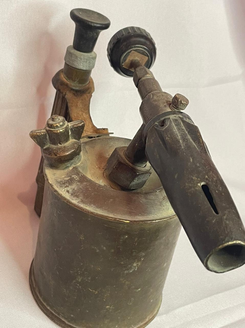 Very Old Antique Brass Hand Gas Welding Torch Blow Torch Paint Burner ...