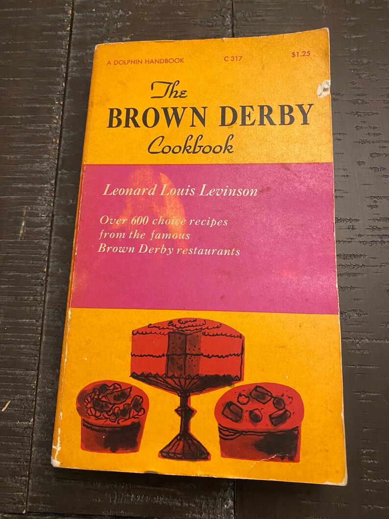 1962 Vintage the Brown Derby Cookbook by Leonard Louis Levinson - Etsy