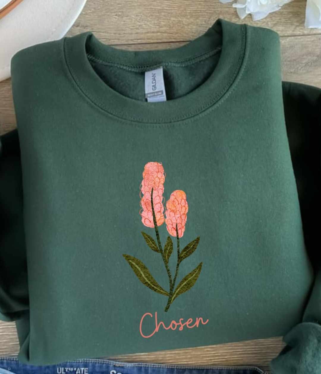 Chosen Floral PNG | Sublimation | Vinyl | Christian Designs | Jesus ...